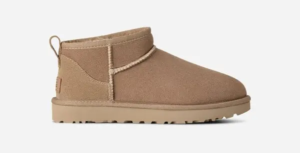 UGG Classic Ultra Mini Sheepskin Classic Boots - Sand