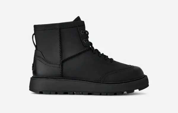 UGG Idyllwild Lace Leather Boots - Black/black