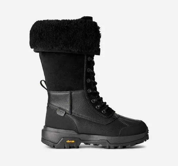 UGG Adirondack Boot Tall Xxv Leather Boots - Black