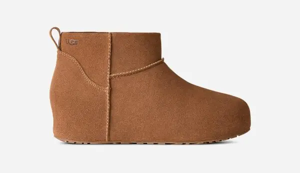 UGG Classic Mini Enwrap Sheepskin Classic Boots - Chestnut