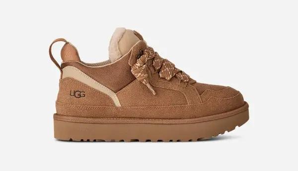 UGG Lowmel Suede/textile/recycled Materials Shoes - Chestnut