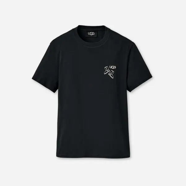 UGG Classic Boot Tee Tops - Black