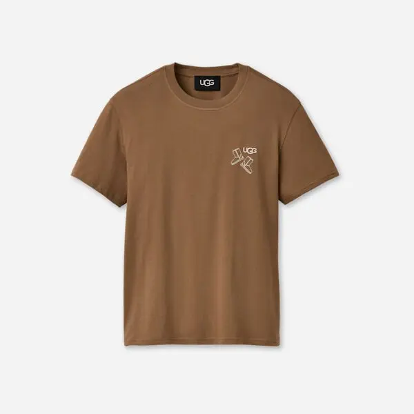 UGG Classic Boot Tee Tops - Coffee Grounds