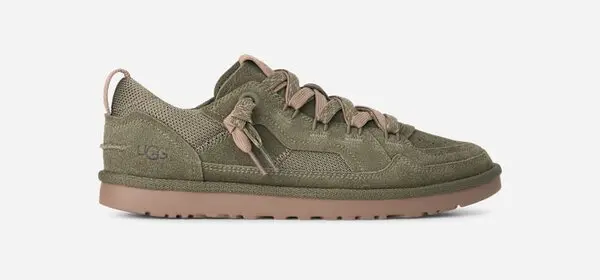 UGG Minimel Suede And Textile Lace-up Shoes - Burnt Olive