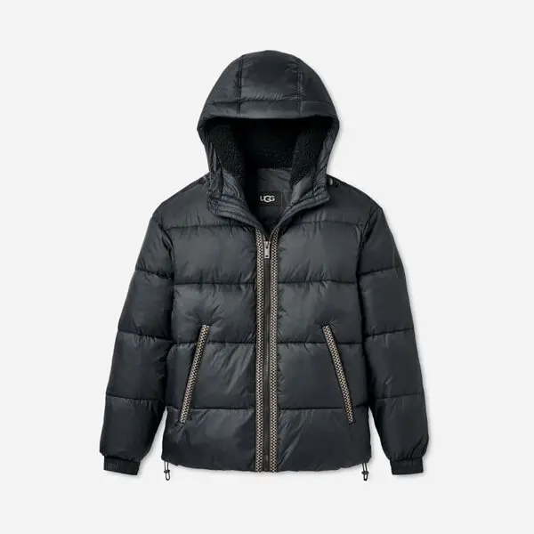UGG Xayden Braid Puffer Jacket - Black