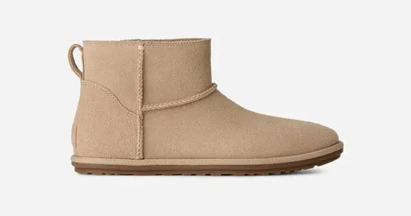 UGG Classic Mini Deconstructed Sheepskin Classic Boots - Sand