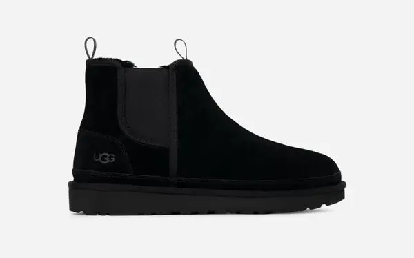 UGG Neumel Chelsea Suede Classic Boots - Black