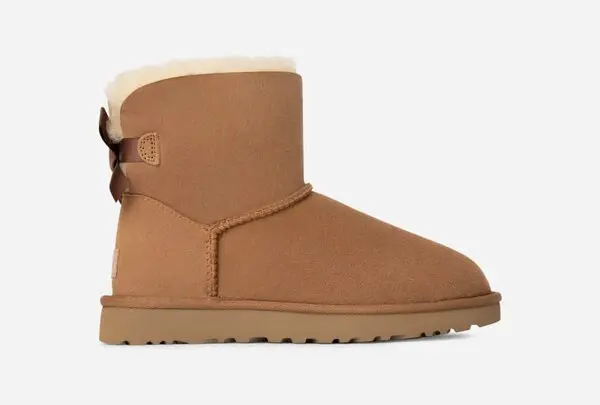 UGG Mini Bailey Bow Ii Water-resistant Boot - Brown/