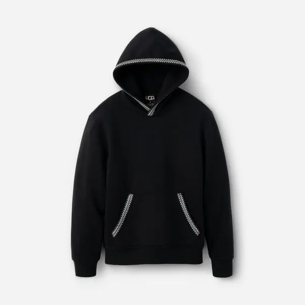 UGG Tasman Hoodie Cotton Blend/recycled Materials Tops - Tar