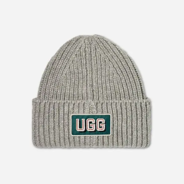 UGG Retro Beanie With Varsity Patches - Cobble Multi