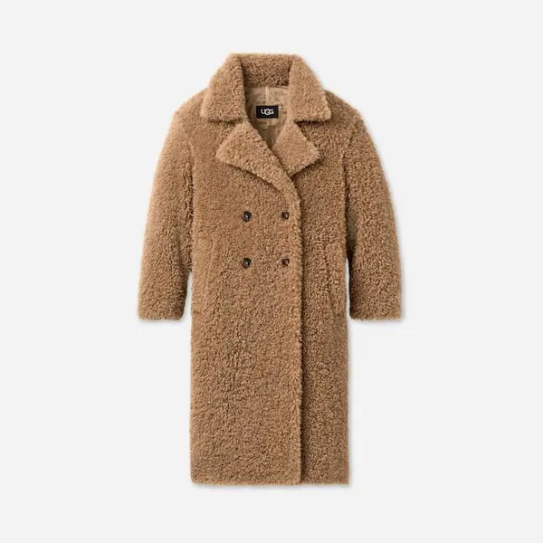 UGG Gertrude Long Teddy Coat Ii - Sand