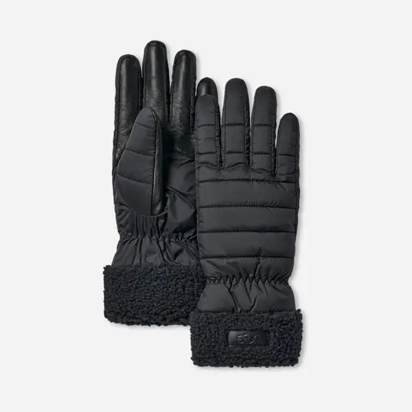 UGG Aw Fluff Cuff Glove - Black