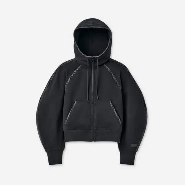 UGG Classic Full-zip Hoodie Tops - Black