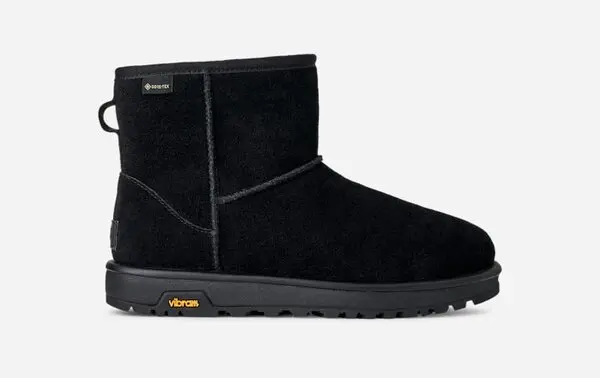 UGG Classic Mini Gtx Suede Classic Boots - Black