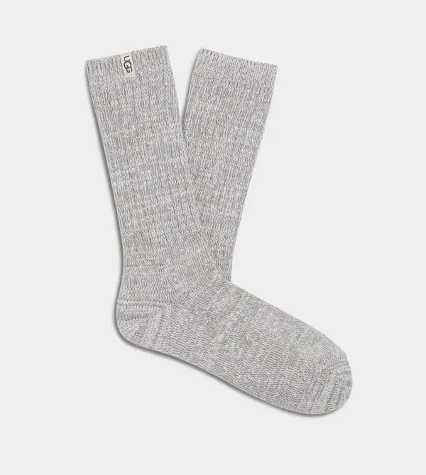 UGG Rib Knit Slouchy Crew Sock Polyester Blend/recycled Materials - Grey/