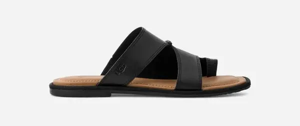 UGG Matira Leather Sandals - Black