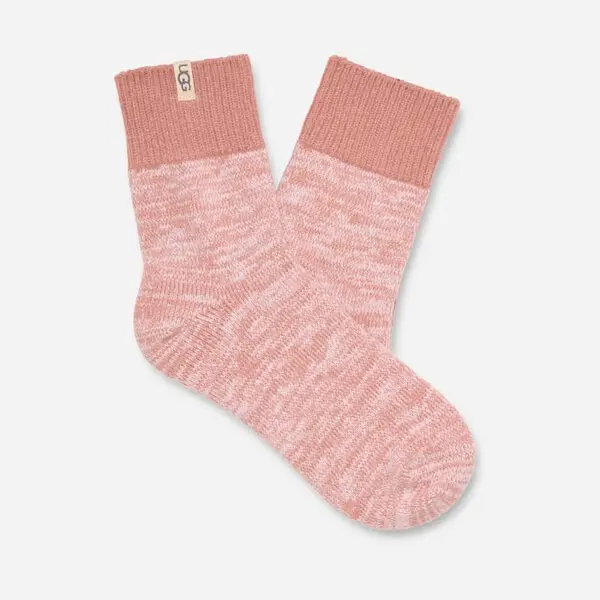 UGG Rib Knit Slouchy Quarter Knit/recycled Materials - Blush