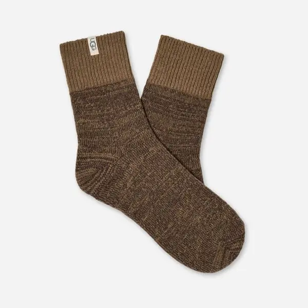 UGG Rib Knit Slouchy Quarter Knit/recycled Materials - Coffee Grounds