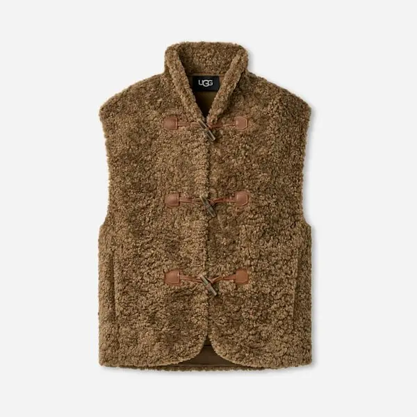UGG Niah Toggle Vest Tops - Coffee Grounds