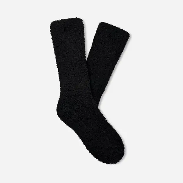 UGG Fincher Ultra Cozy Crew Socks - Black/