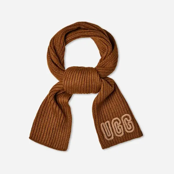 UGG Chunky Crafted Rib Scarf Acrylic Blend - Deco