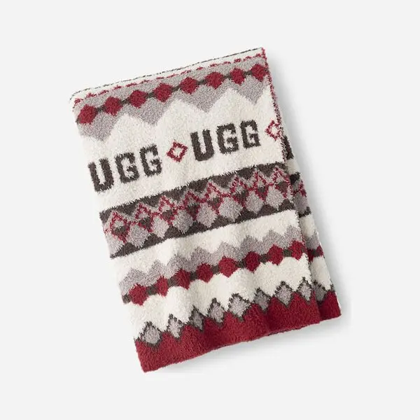 UGG Polaris Isle Throw 50"x70" Blankets - Cream