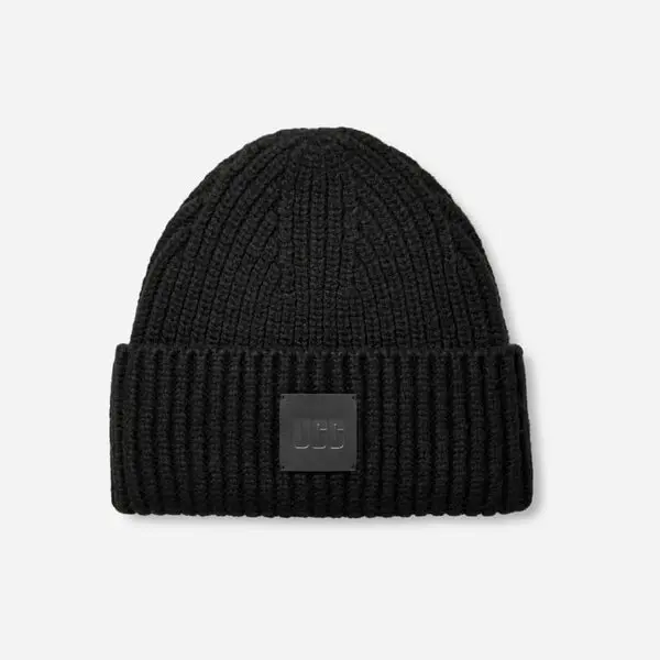 UGG Chunky Rib Beanie - Black
