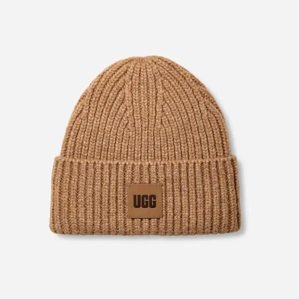 UGG Chunky Rib Beanie - Camel