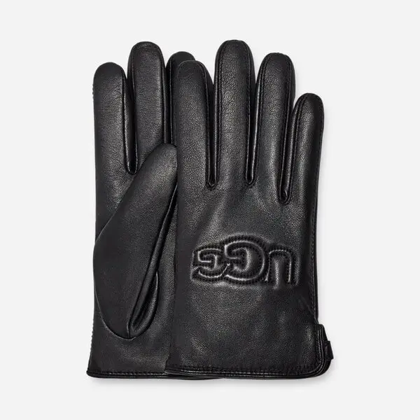 UGG Shorty Logo Glove - Black