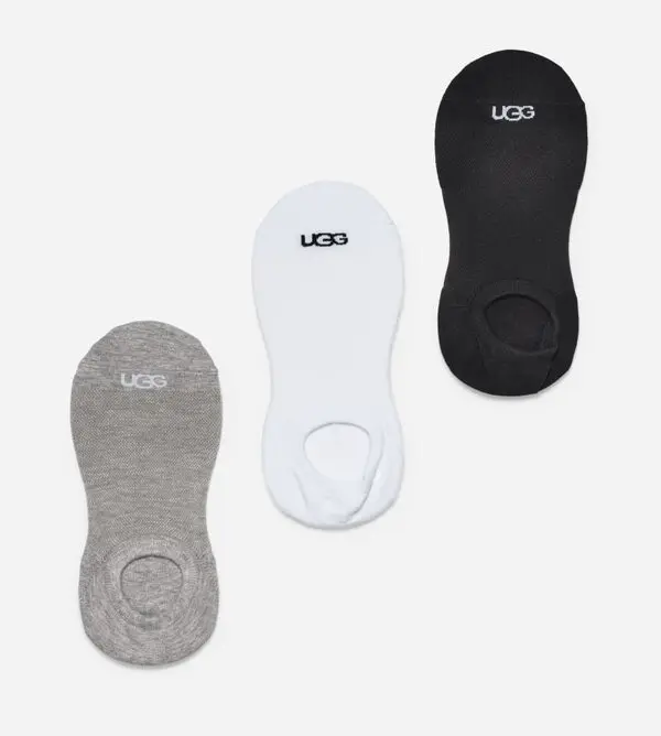 UGG No-show Socks - White/grey/black