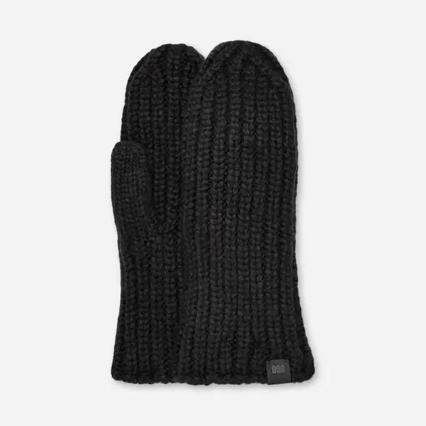 UGG Chunky Rib Mitten Knit - Black