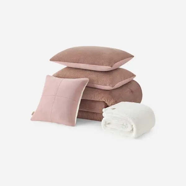 UGG Brody Comforter Set T/txl Bedding - Rosewood