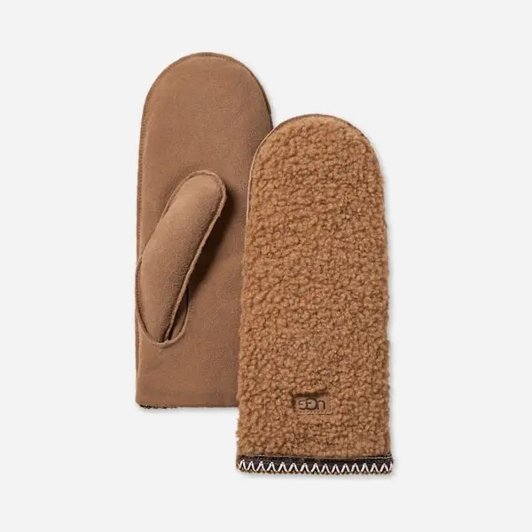UGG Braid Mitten - Light Chestnut