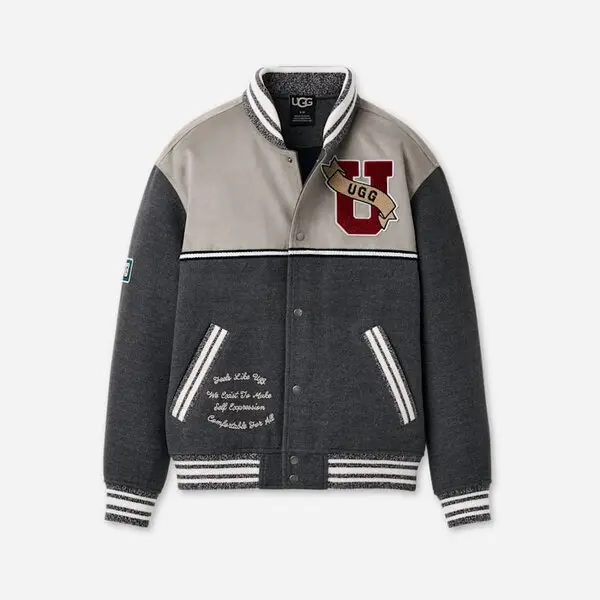 UGG Varsity Jacket With Embroidered Patches