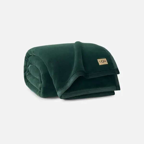 UGG Coco Throw 50" X 70" Polyester Blankets - Arugula
