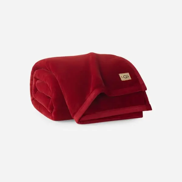 UGG Coco Throw 50" X 70" Polyester Blankets - Coffee Berry