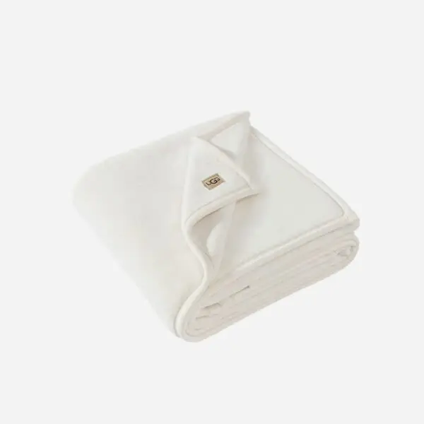 UGG Coco Throw 50" X 70" Polyester Blankets - Snow