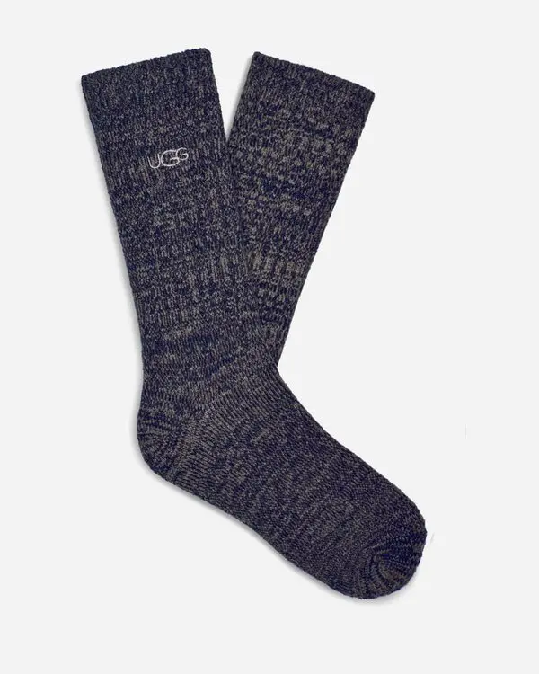 UGG Trey Rib Knit Crew Polyester Blend/recycled Materials - Blue/