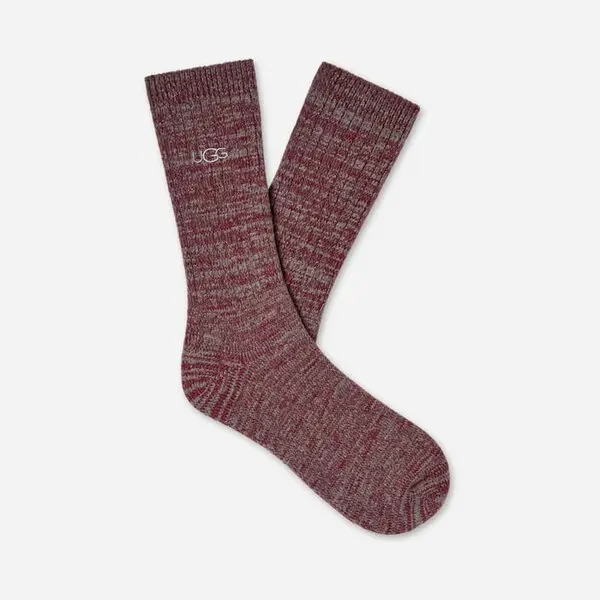 UGG Trey Rib Knit Crew Polyester Blend/recycled Materials - Coffee Berry