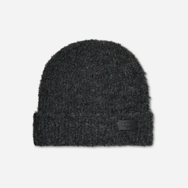 UGG Boucle Cuff Beanie - Charcoal Heather