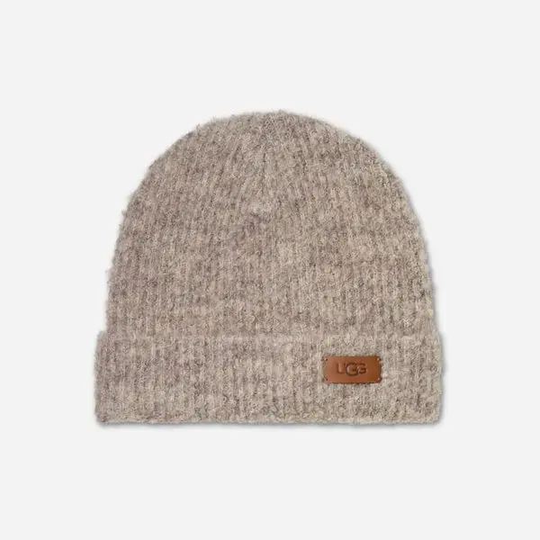 UGG Boucle Cuff Beanie - Oyster Heather