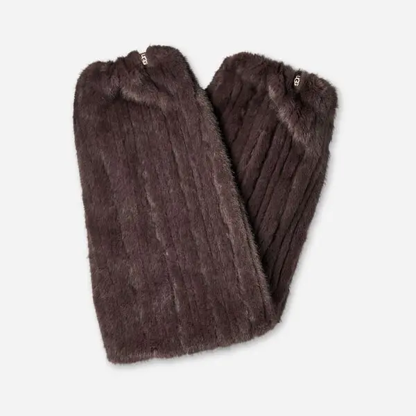 UGG Ismay Faux Fur Leg Warmer - Burnt Cedar