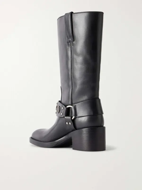Chloé Dakota Stud-embellished Leather Knee Boots