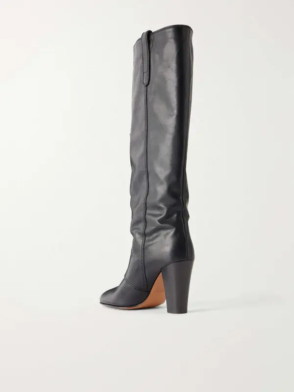 Chloé Anouk 85 Embellished Leather Knee Boots