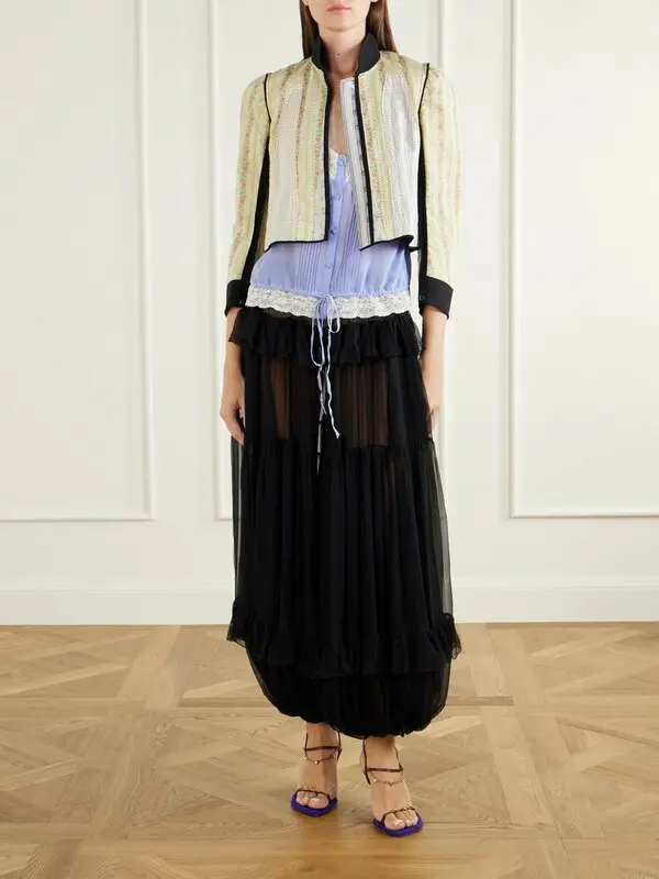 Chloé Zia Chain-embellished Suede Sandals