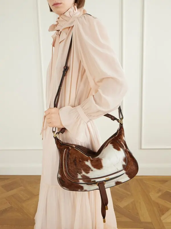 Chloé Marcie Calf Hair Shoulder Bag