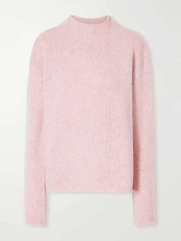 LISA YANG Nariel Cashmere Turtleneck Sweater - Pink