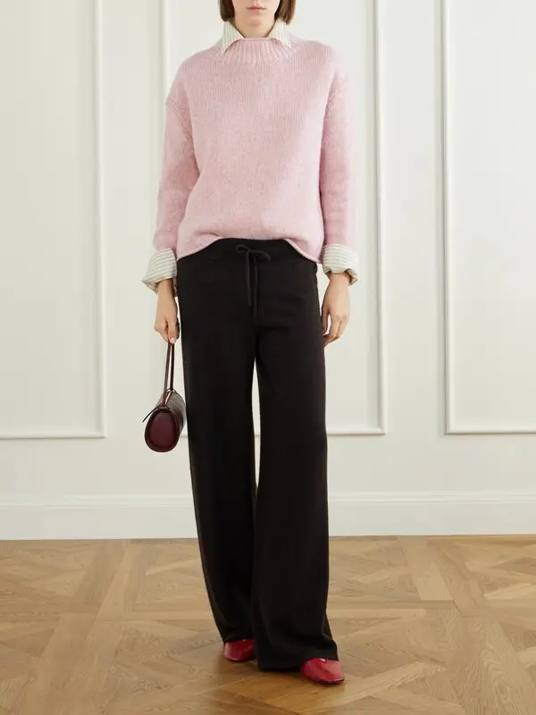 LISA YANG Nariel Cashmere Turtleneck Sweater - Pink