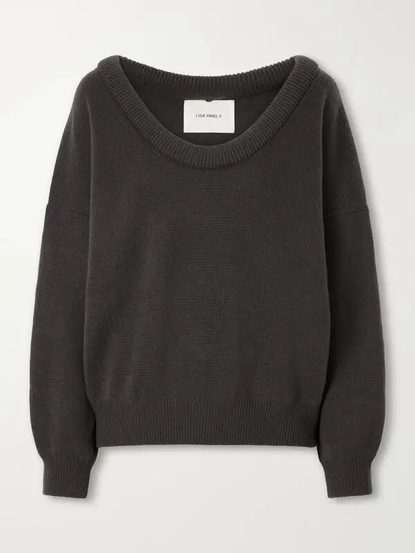 LISA YANG Doria Cashmere Sweater - Green