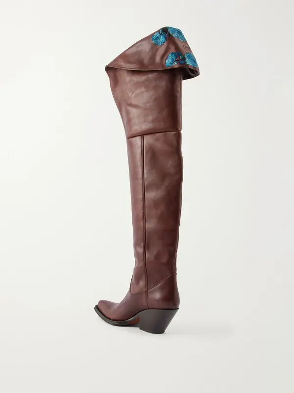 Chloé Leather Over-the-knee Boots - Brown